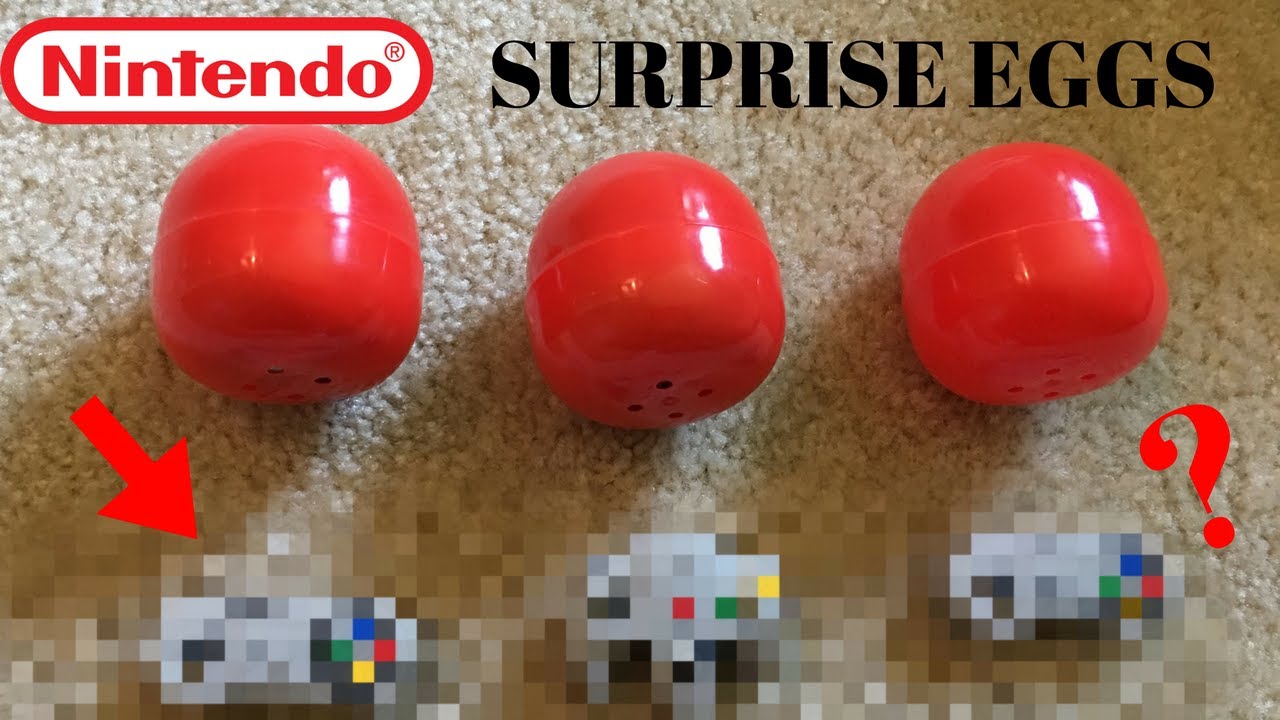 Nintendo Surprise Egg Unboxing Classic Game Console Controllers Toys ...