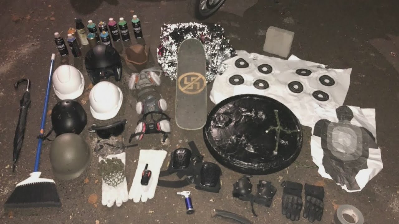 Police discover items during demonstration - YouTube