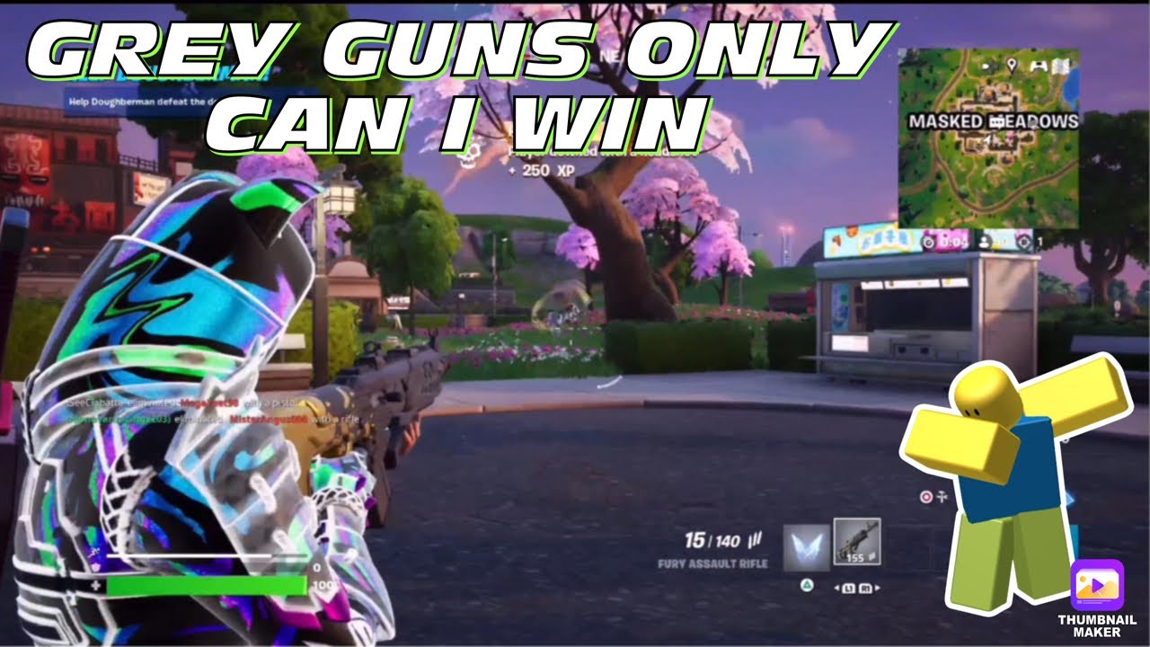 GREY GUNS ONLY FORTNITE CHALLENGE - YouTube
