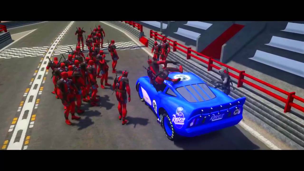 Nursery Rhymes Disney Pixar Deadpool Superhero Color Lightning McQueen ...