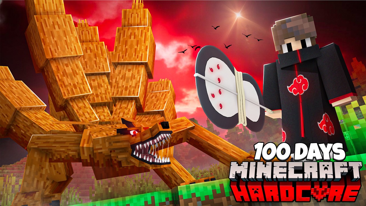 I Survived 100 Days On Naruto World In Minecraft Hardcore - YouTube