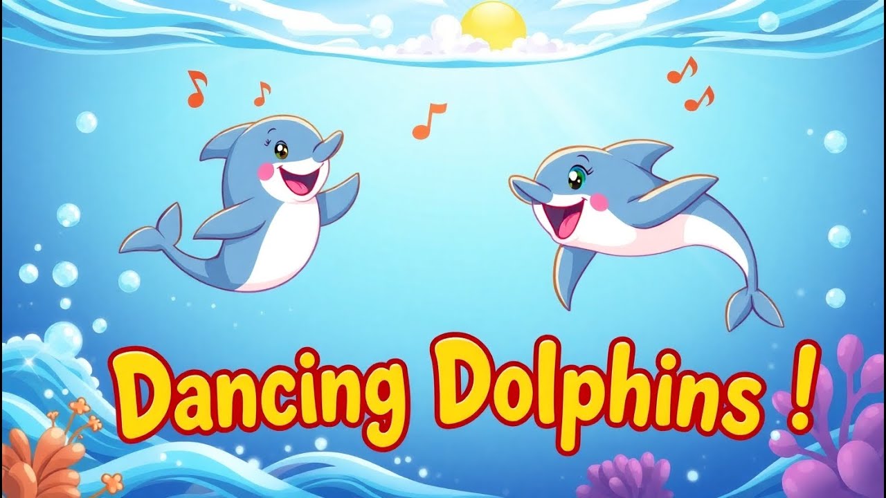 Dancing Dolphins Song for Kids | Fun Ocean Animal Dance | Preschool ...