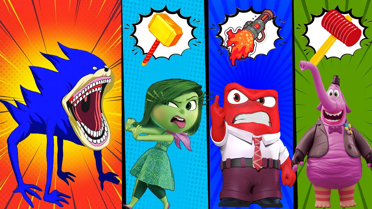 Choose the right winner: Inside Out animation fight with Shin Sonic ...