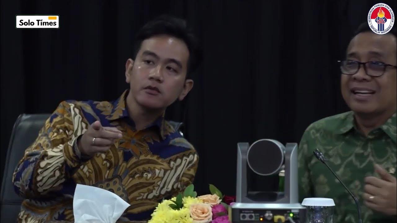 Mode Serius! Wapres GIBRAN Pimpin Rapat di Kemenpora RI. Bahas Nasib Olahraga Indonesia ! - YouTube