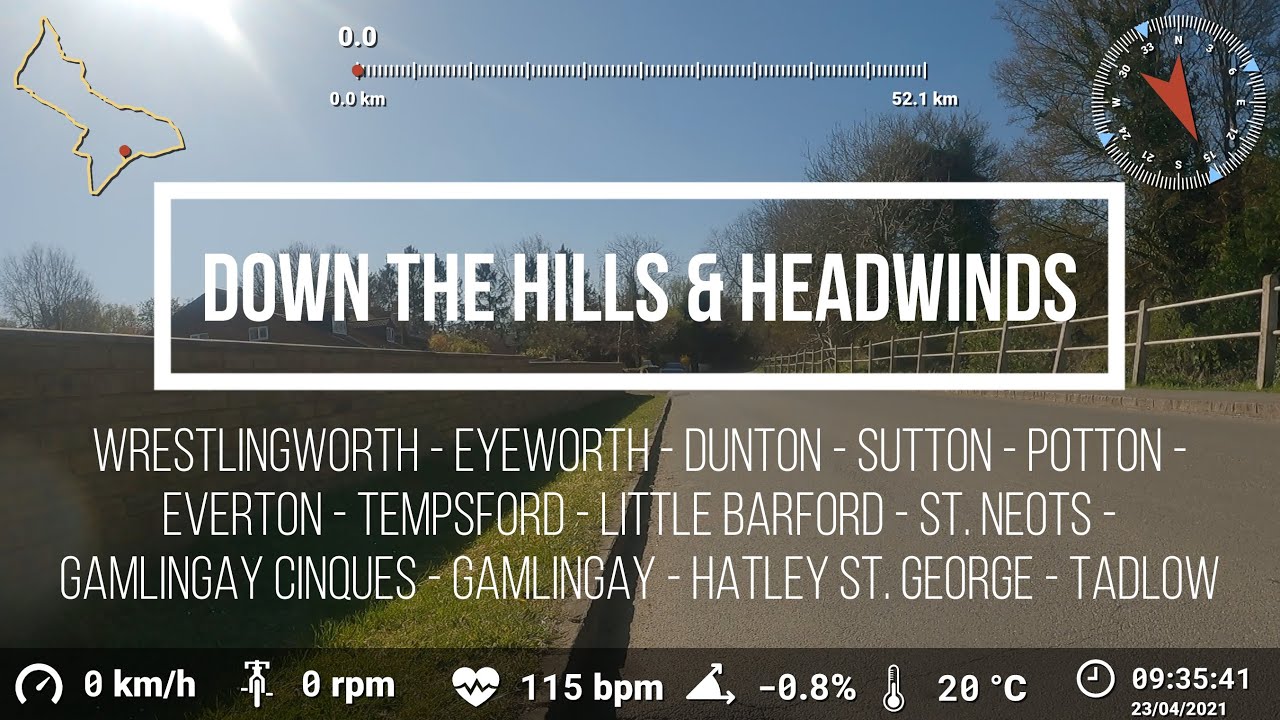 Going Down the Hills & Battling Headwinds! - 50km Bike Ride - 23-04 ...