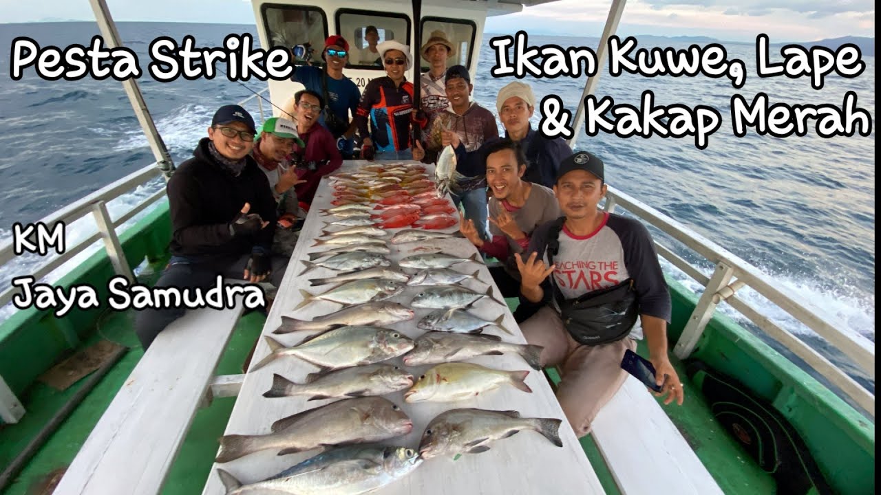 Panen ikan Kuwe Lape dan Kakap Merah | Spot Karang Tegal & Karang Jetak ...