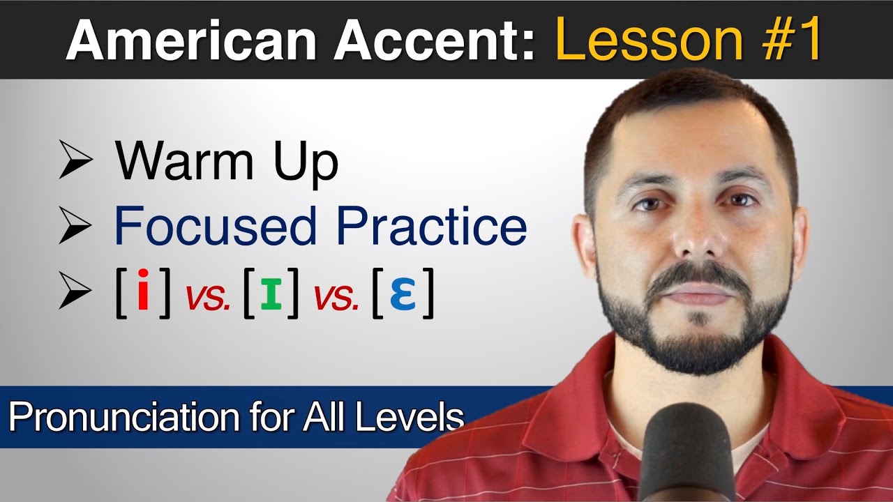 American Accent Training [Demo Lesson] English Vowels - YouTube