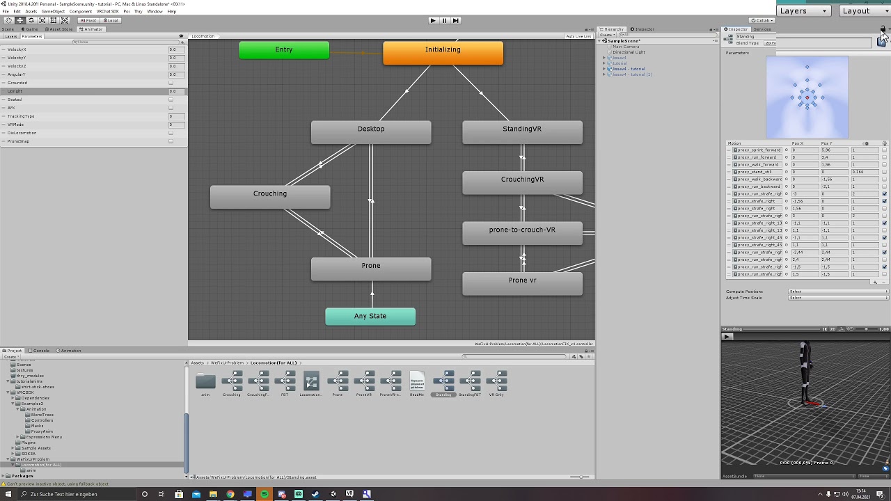 VRChat LocomotionFix Controller - idle animations - YouTube