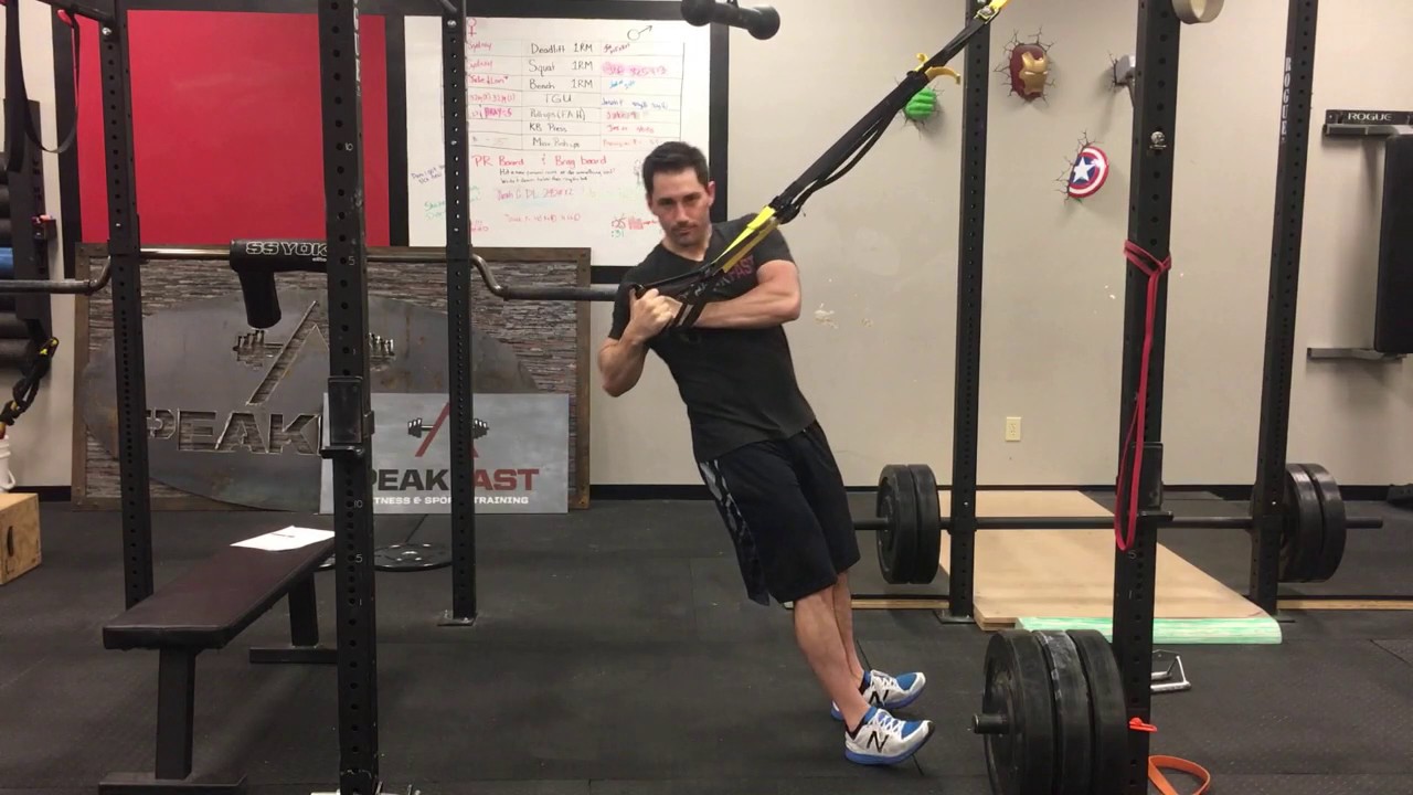 Suspension Trainer Row With Rotation - YouTube