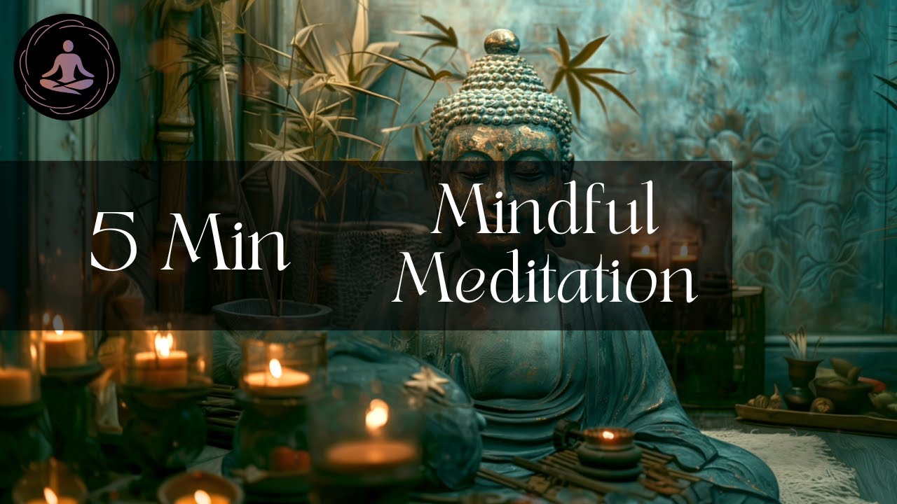 5 Minute Mindfulness Meditation for Inner Peace & Calm 🧘| Daily Guided ...