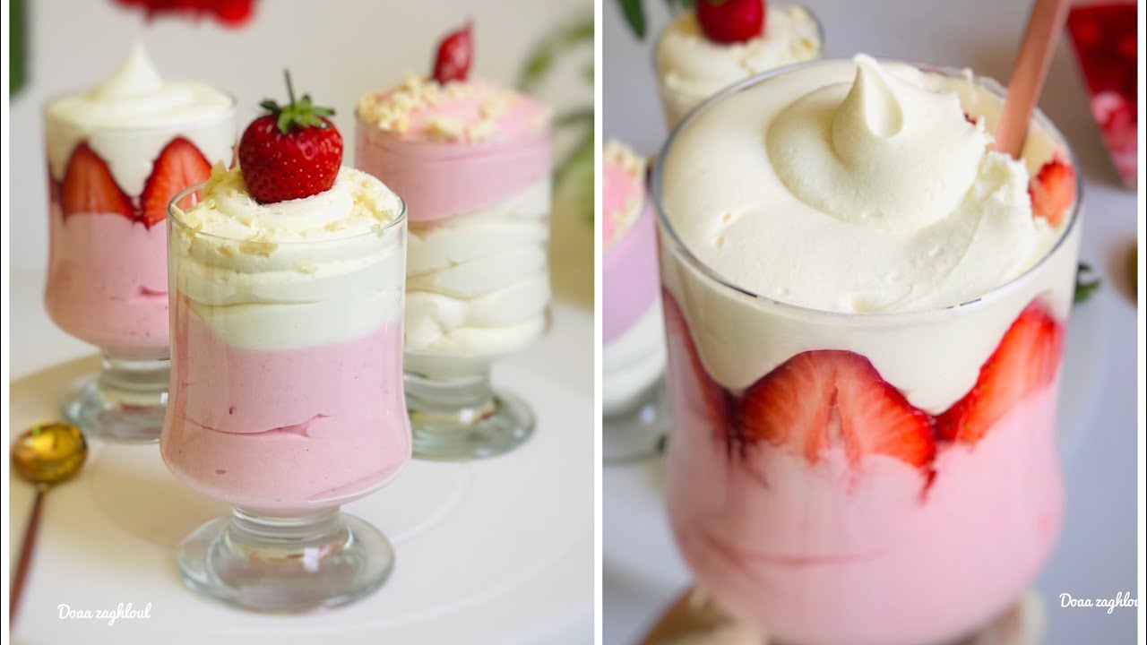 موس الفراولة الرائع وموس الشيكولاتة البيضاء الخطير واستخداماتهم وطرق ...