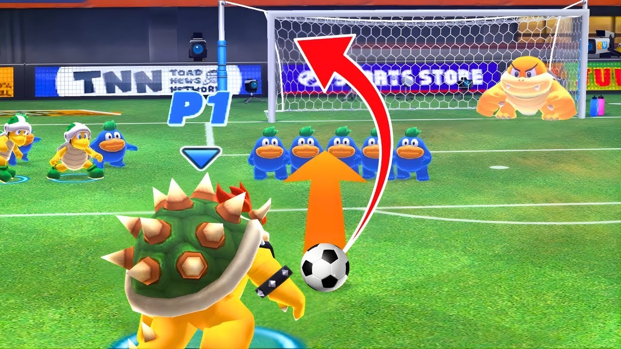 Bowser’s Ultimate Free Kick! Bowser Jr Can’t Stop It | Mario Sports ...