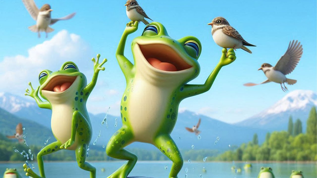 Broscutele vesele dau petrecere pe lac (30 MIN) - Cantece pentru copii ...