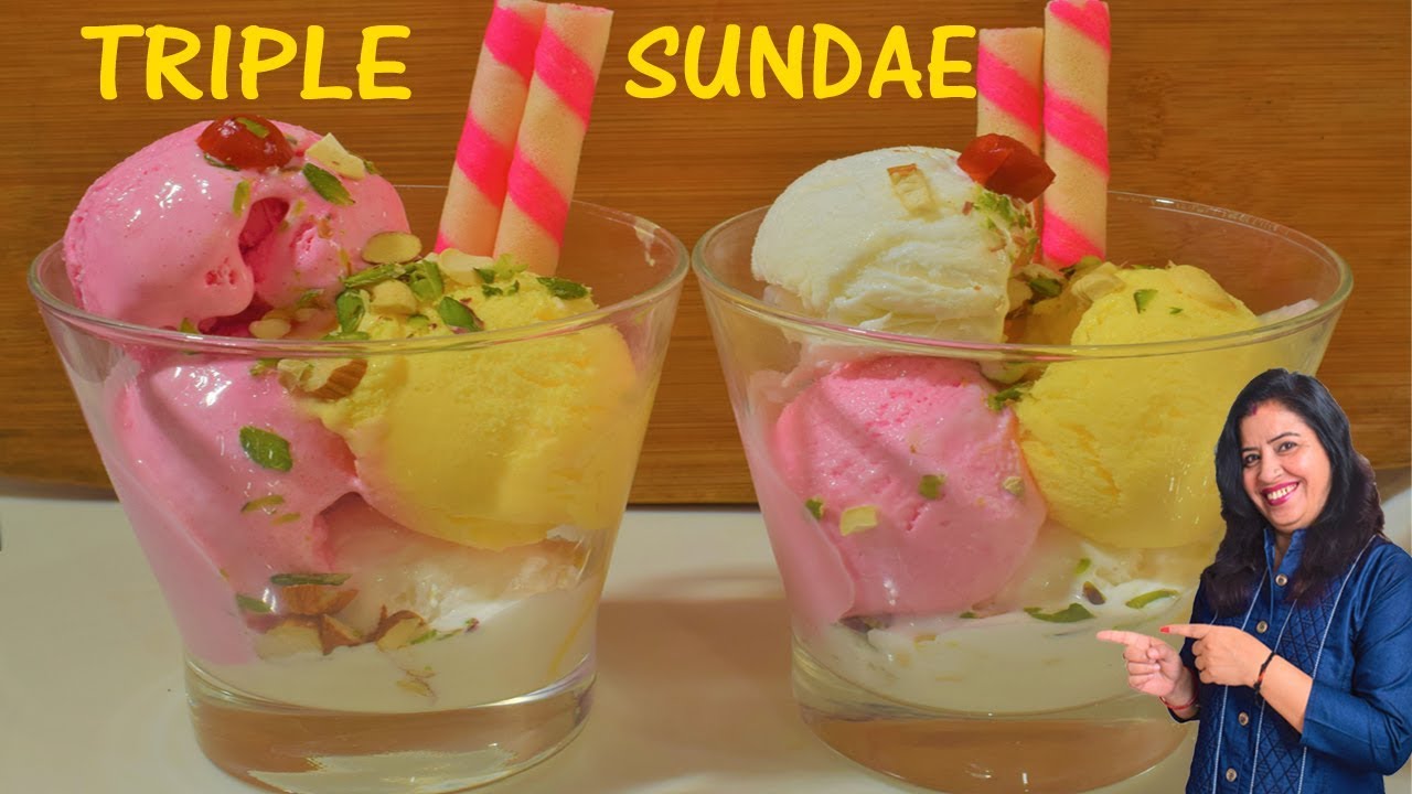 Ice Cream Recipe Sundae Ice Cream How To Make Triple Ice Cream In