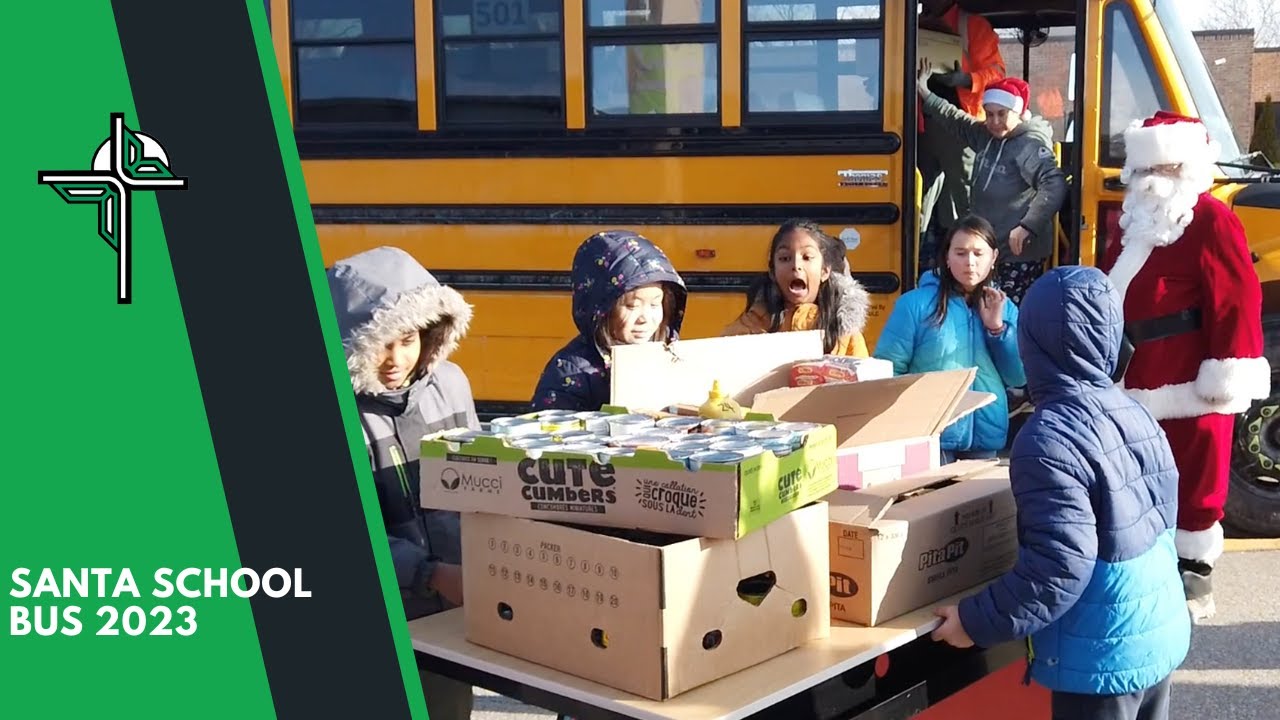 Santa School Bus 2023 - YouTube