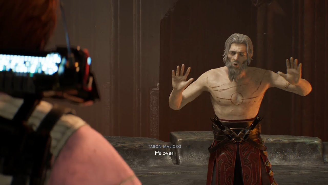 Taron Malicos fights Grandmaster Cal Kestis: Jedi Fallen Order - YouTube