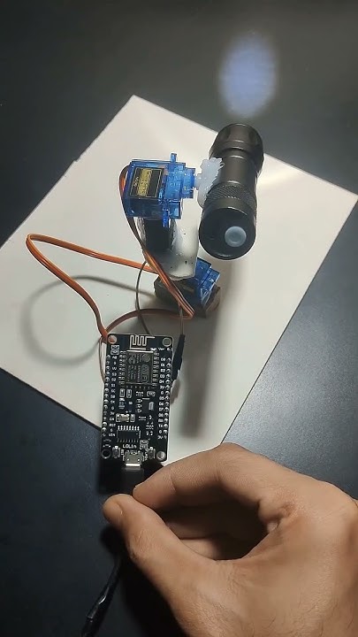 Wifi torch Turret | Arduino | #arduino #diycrafts #esp8266 #servomotors ...