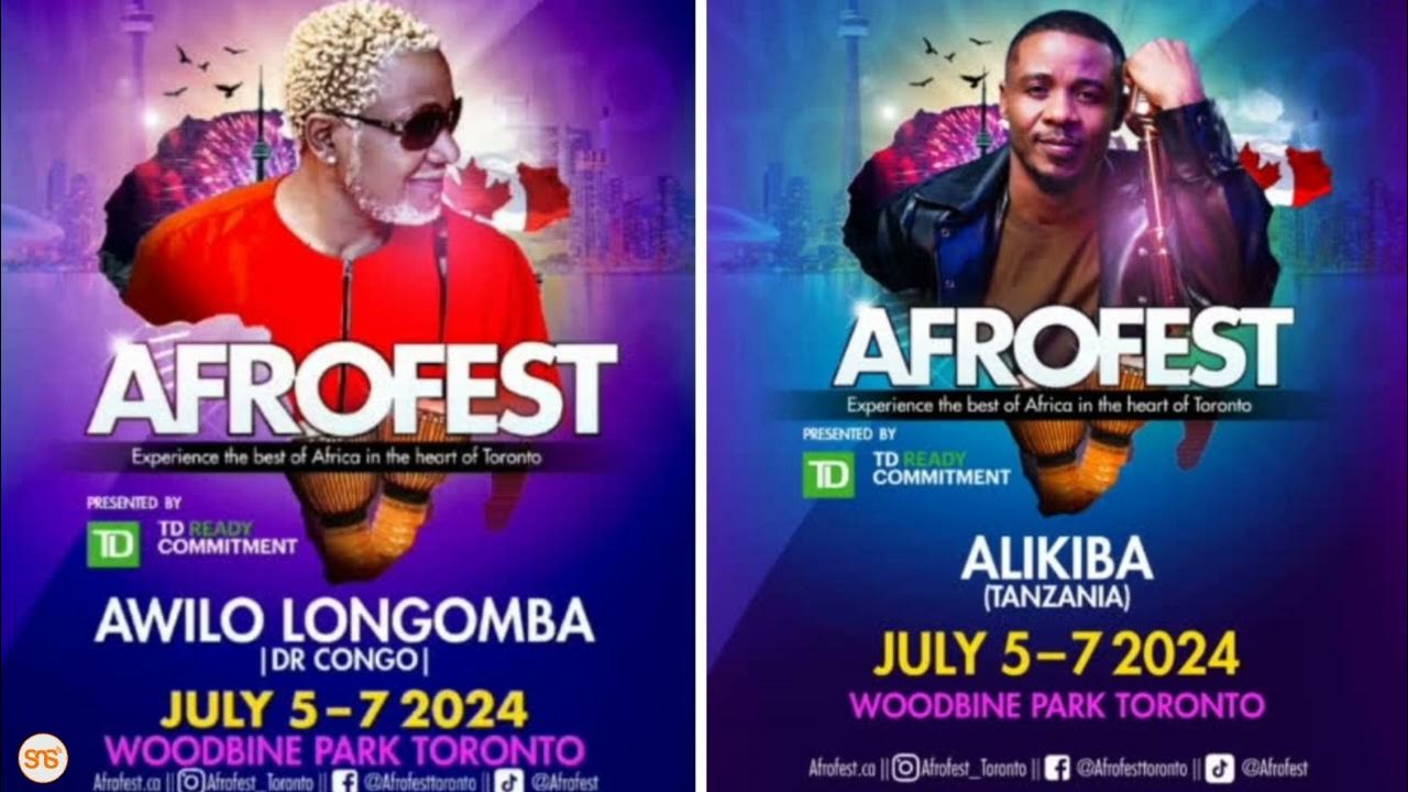 Ni Alikiba na Awilo Longomba kwenye jukwaa moja tamasha la Afro Fest Toronto Canada - YouTube