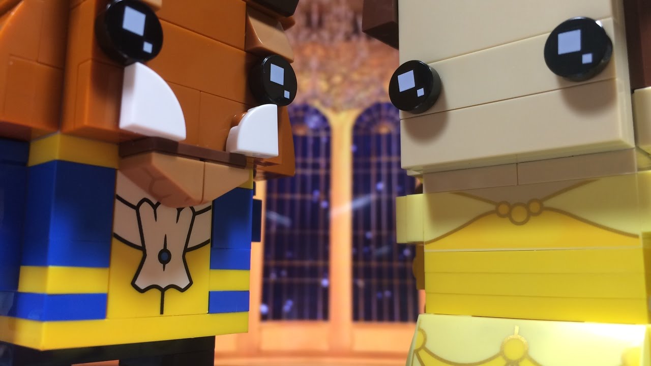 LEGO BrickHeadz Belle and Beast Unboxing and Time-lapse - YouTube