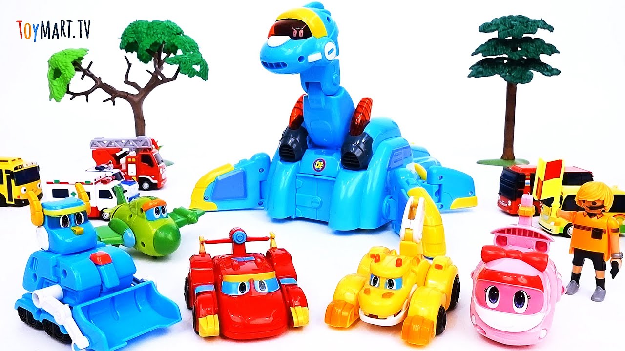 Go Go Dino, Win The Race With Dino Base~! #toymarttv - YouTube