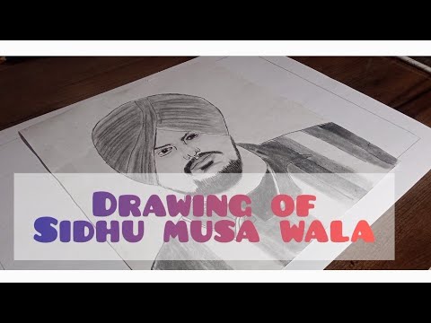 how to draw Sidhu musa wala#sidhu moose wala #youtube #drwing of Sidhu ...
