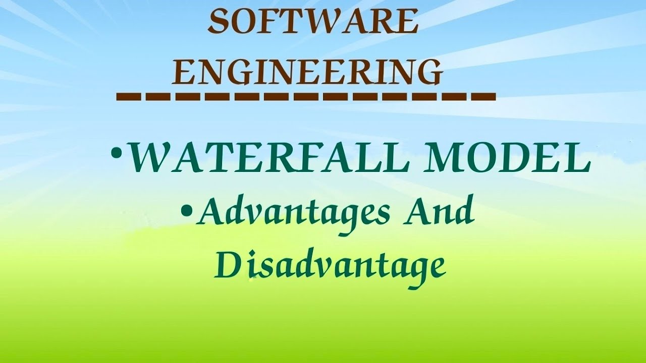 WATERFALL MODEL IN SOFTWARE ENGINEERING|| ADVANTAGES AND DISADVANTAGE # ...