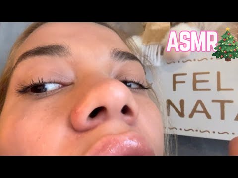 ASMR FAST AGGRESSIVE Merry Christmas | Feliz Natal (lens licking + tapping + som em camadas)