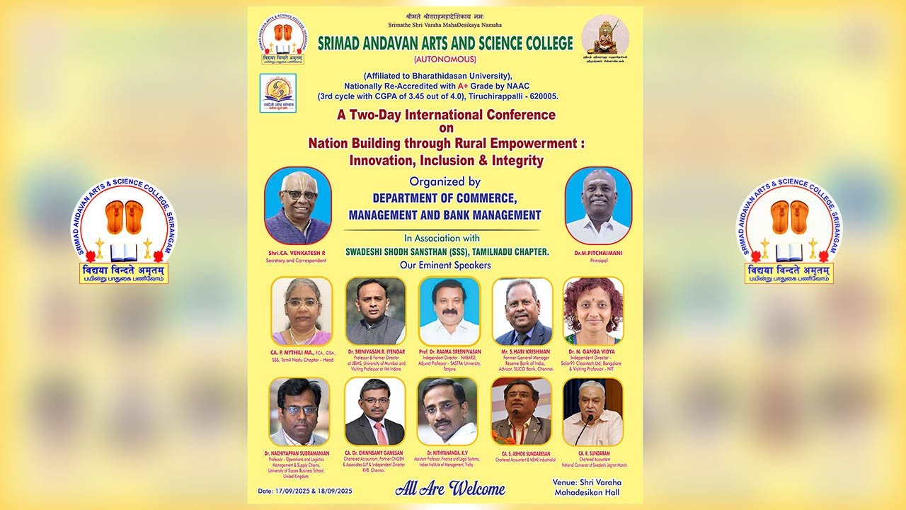 A TWO - DAY INTERNATIONAL CONFERENCE | SAASC | DAY-1 - I - YouTube