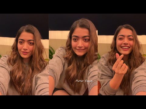 Cute expression Rashmika mandanna Live in instagram | Rashmika live in Fan's 🥀🖤