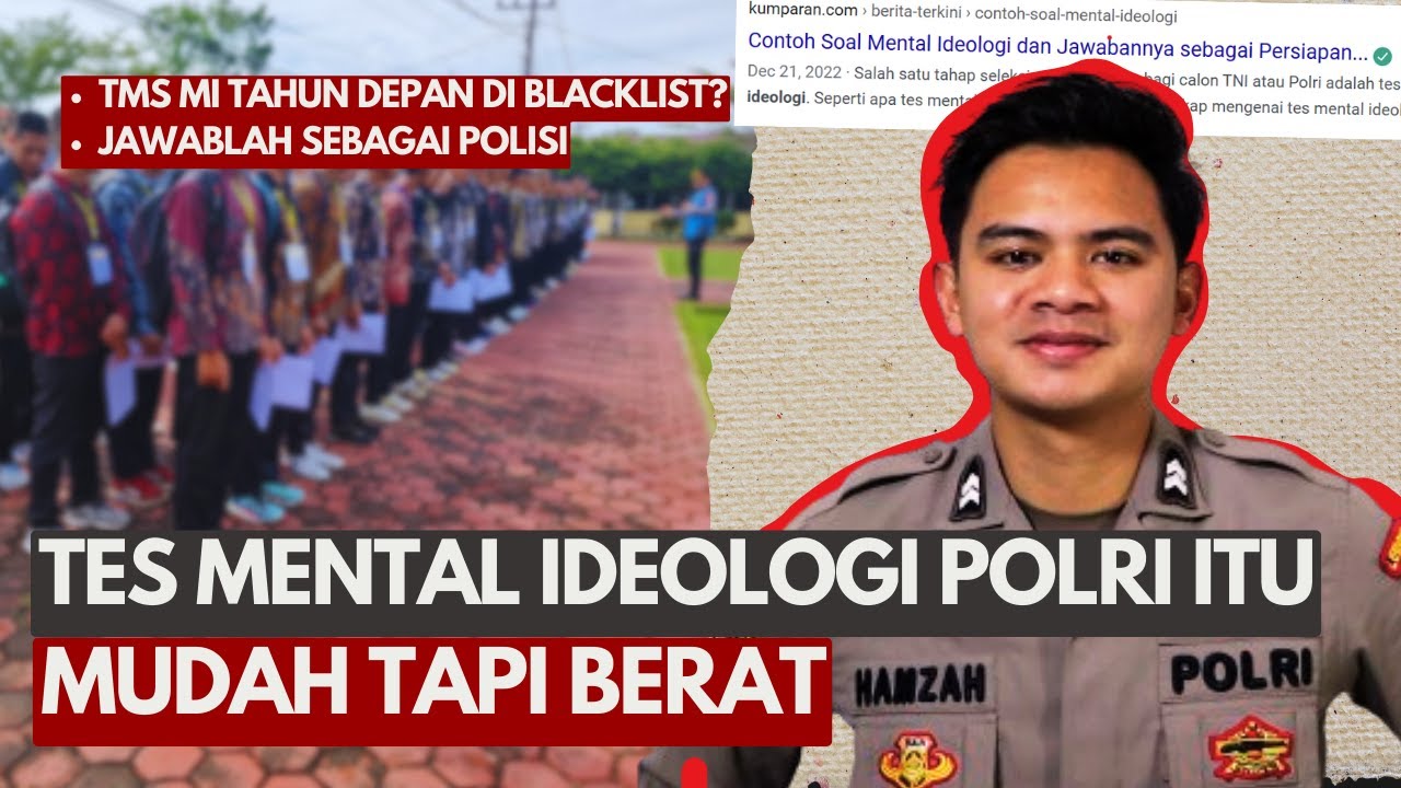 Contoh Soal Dan Tips Hadapi Tes Mental Ideologi dan PMK POLRI (Di ...