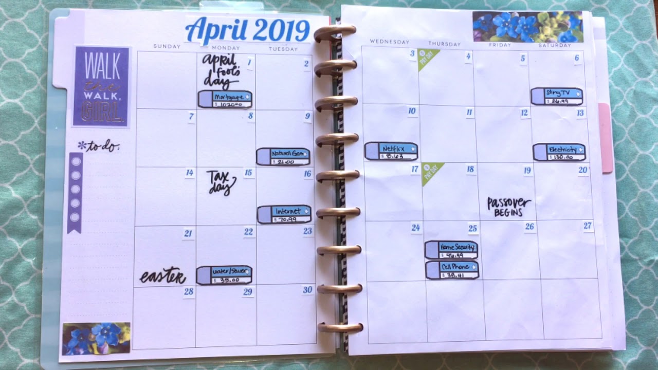 April 2019 Monthly Budget - YouTube