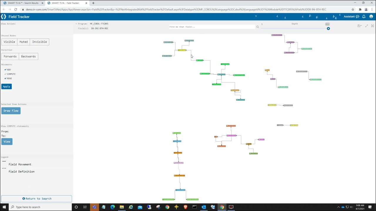 Search and Track Field Movement with COBOL Field Tracker – SMART TS XL Demo - YouTube