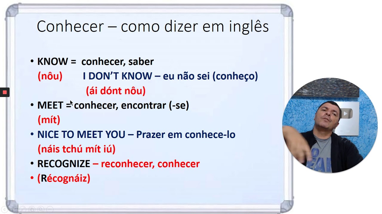 Diferença entre MEET e KNOW em inglês - Tire suas dúvidas de inglês ...