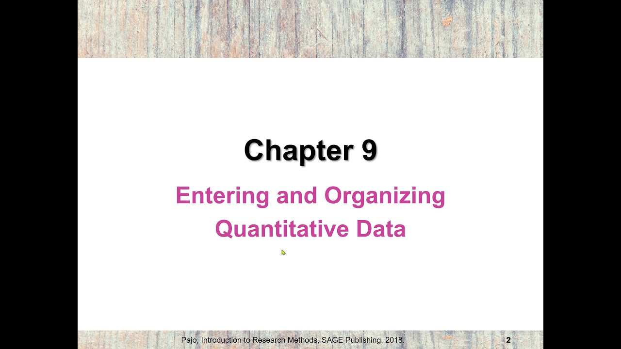 Entering and Organizing Quantitative Data - YouTube
