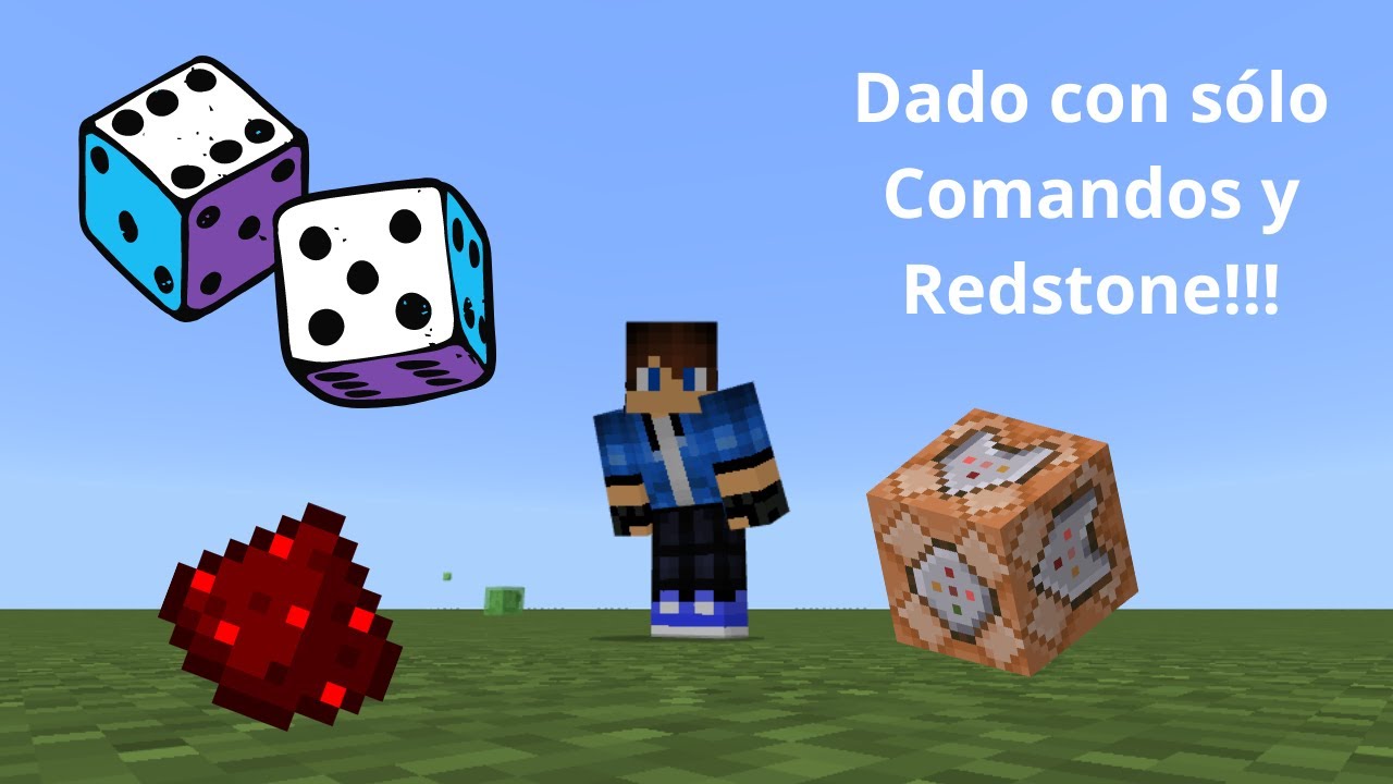 Como Construir un Dado en Minecraft Bedrock!!! (Con Comandos y Redstone ...