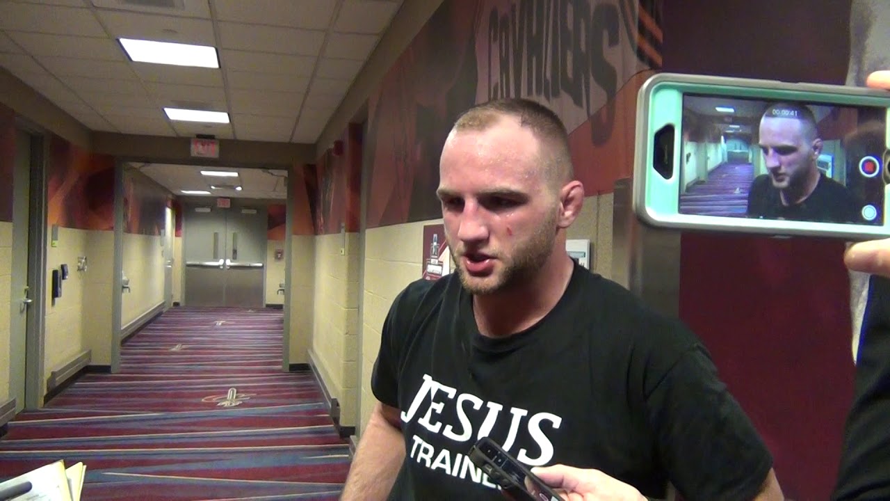 Alex Marinelli of Iowa after a second-round win at 165 - YouTube