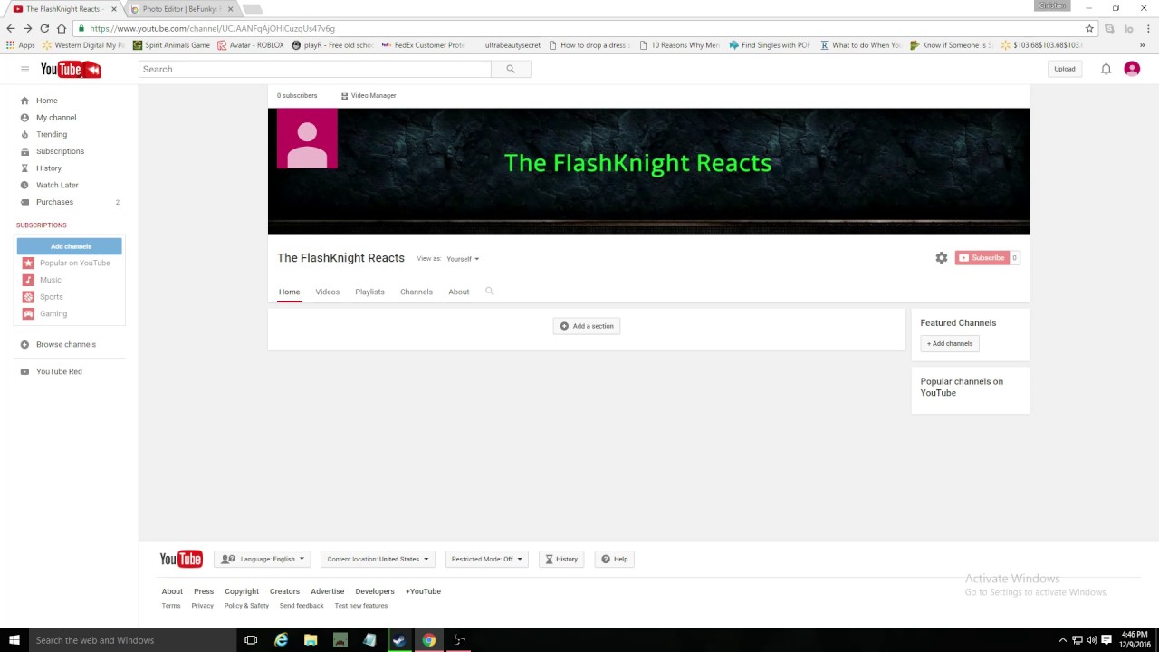 My React channel - YouTube