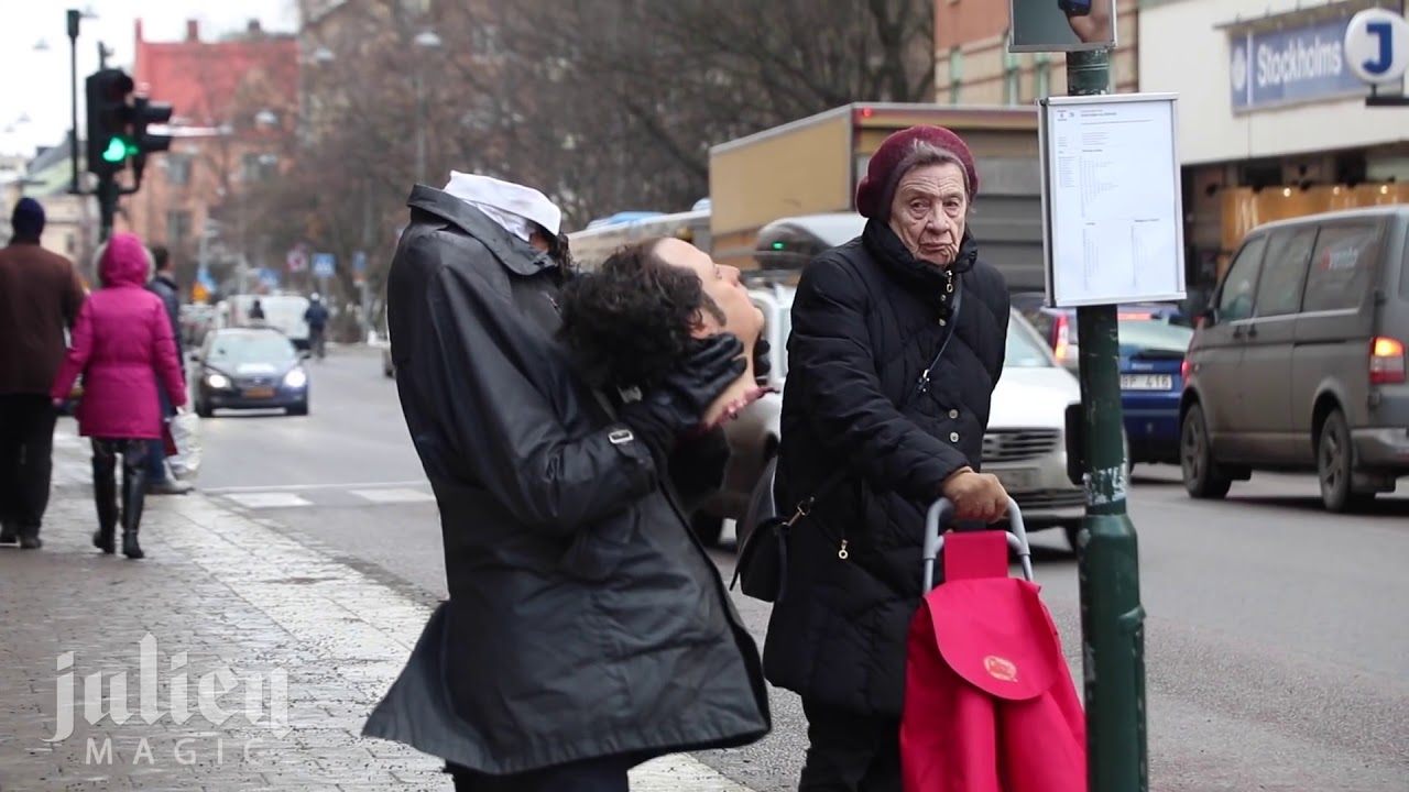 Headless man walk on the street - Prank - YouTube