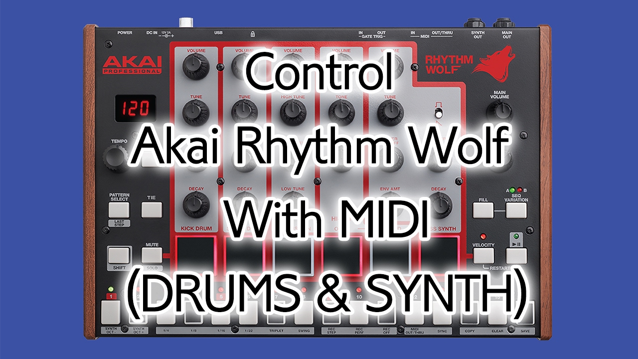 Akai Rhythm Wolf - (Control Drums With Midi on any DAW) - YouTube