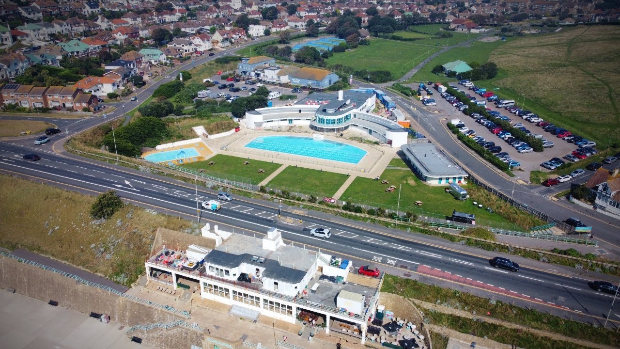 Saltdean Town & Lido | 4K Drone - YouTube
