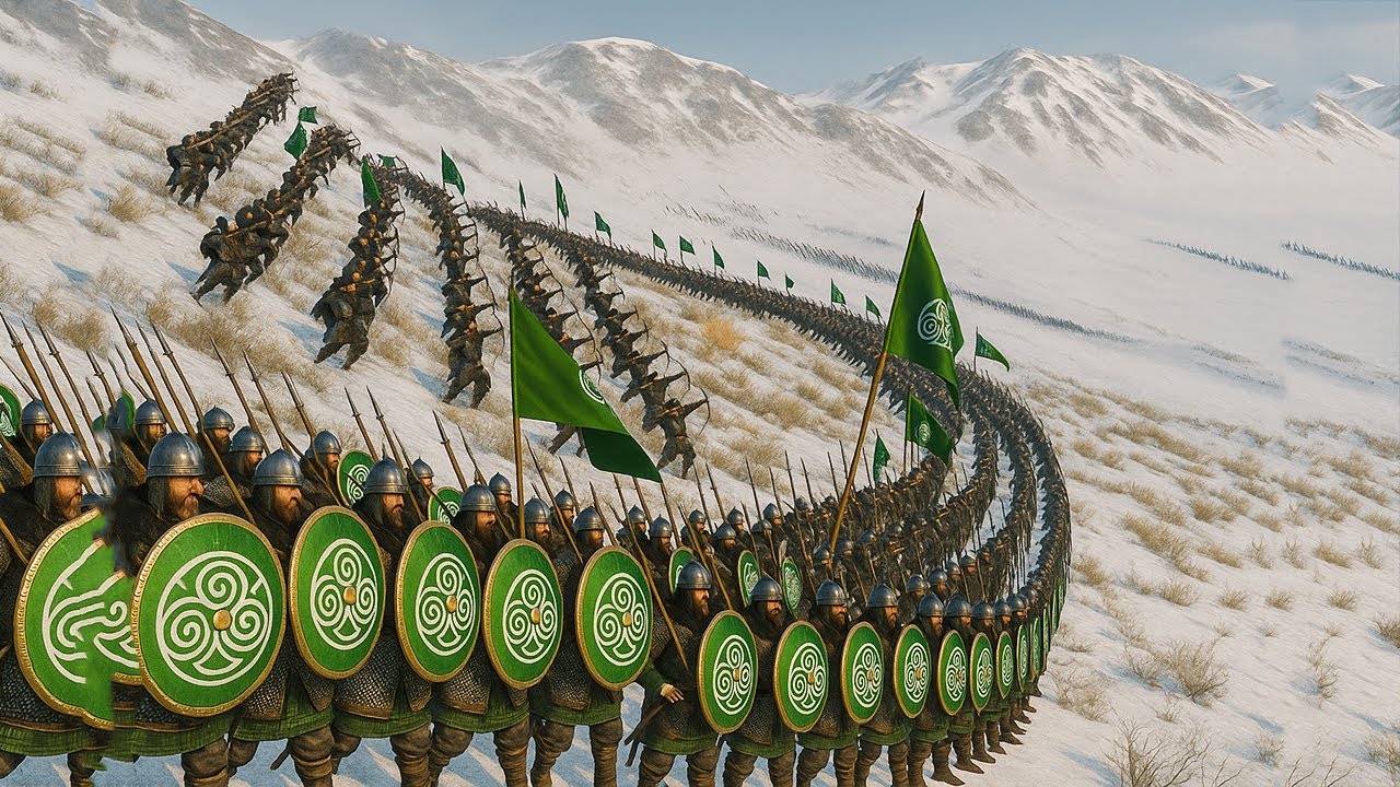 Epic Battle 1000 battanian army VS 1000 Sturgian army | Mount & Blade 2 ...