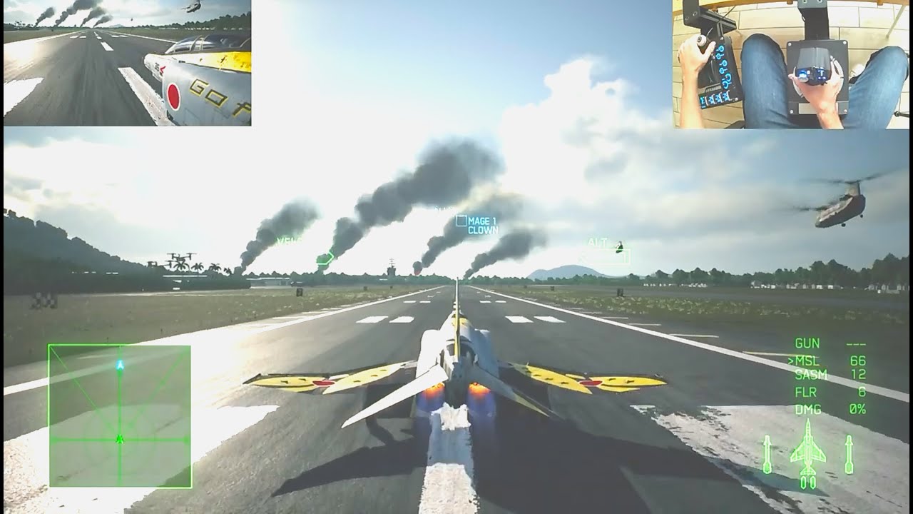 F4 Phantom II - Ace Combat 7 | Logitech X56 Hotas 4K Gameplay - YouTube