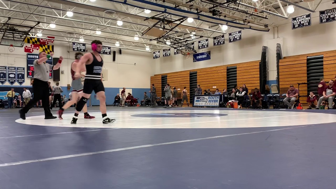 Sam Hicks (170lb) vs Broadneck - YouTube