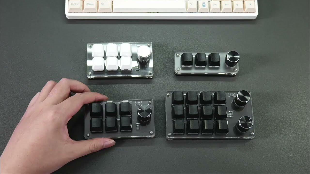 USB Custom Keyboard Volume Button Knob Programming Macro Gaming Photoshop Hotswap Keypad ...