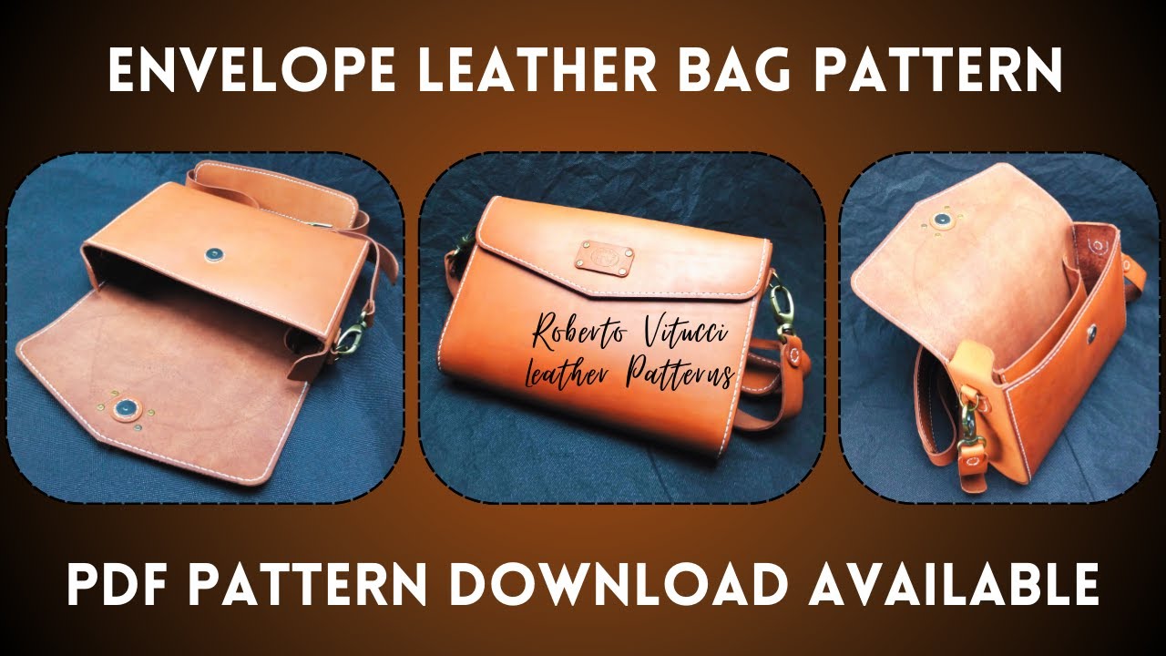How to make a Leather Envelope Bag | DIY | Tutorial Video - YouTube