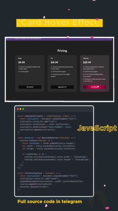 Card Hover Effect 😮 Htmltutorial Htmlprogrammer Htmlemail Html500 Csstricks Htmlcss