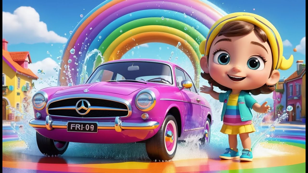 Rainbow Car Wash – Guess Which Color Shines Best | Fun Color & Vehicle ...