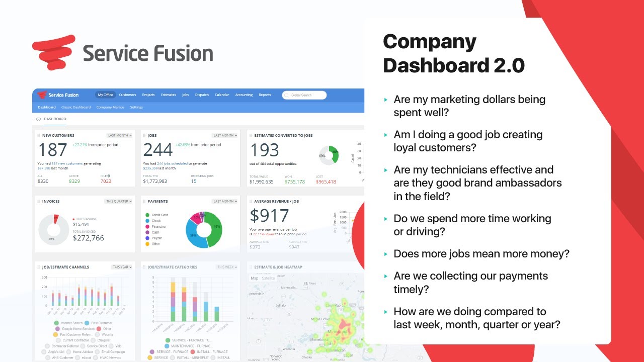 Service Fusion Dashboard 2.0 - YouTube