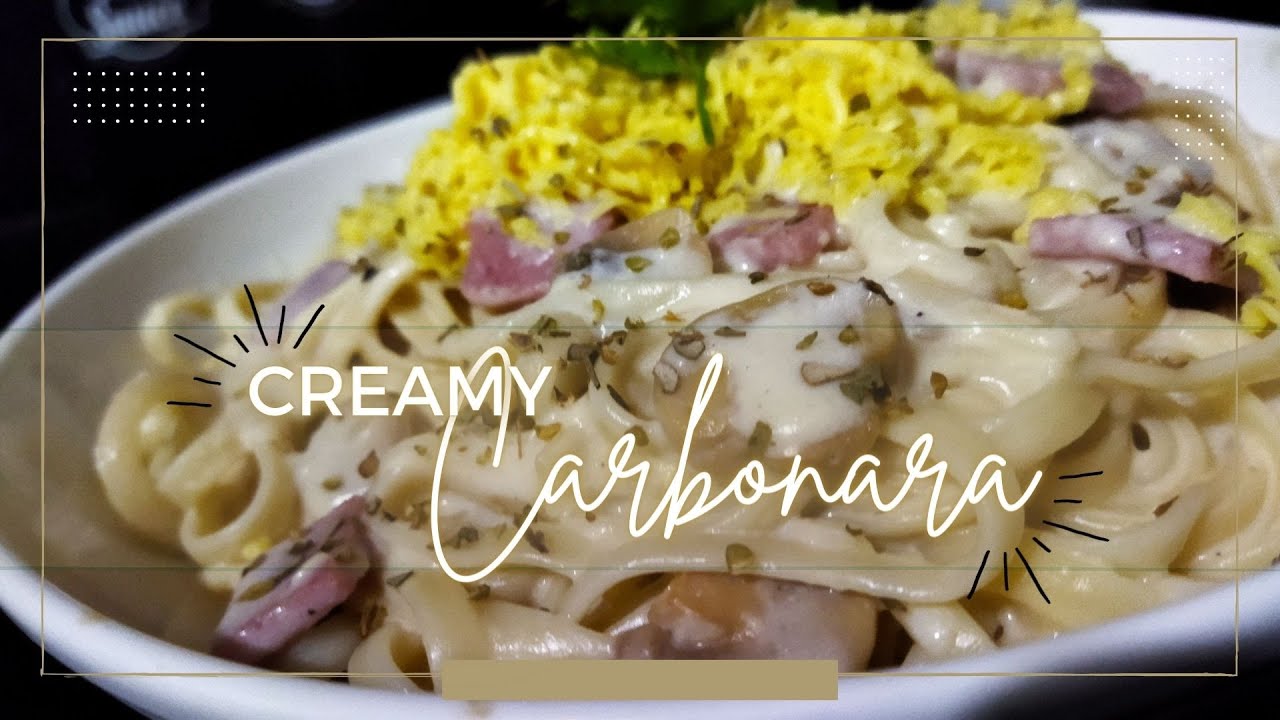 CREAMY CARBONARA RECIPE | ELCHA - YouTube