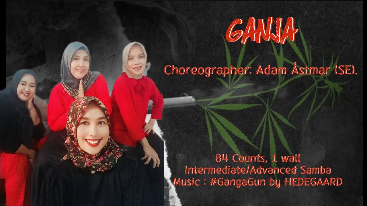 GANJA Line Dance choreo by Adam Astmar (SE) || Demo by Glamor Class ...